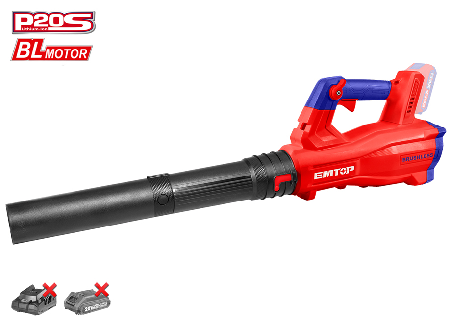 SOPLADOR BATERIA 20V EMTOP - P20S BRUSHLESS (NO INCLUYE BATERIA NI CARGADOR) | Millasur ...